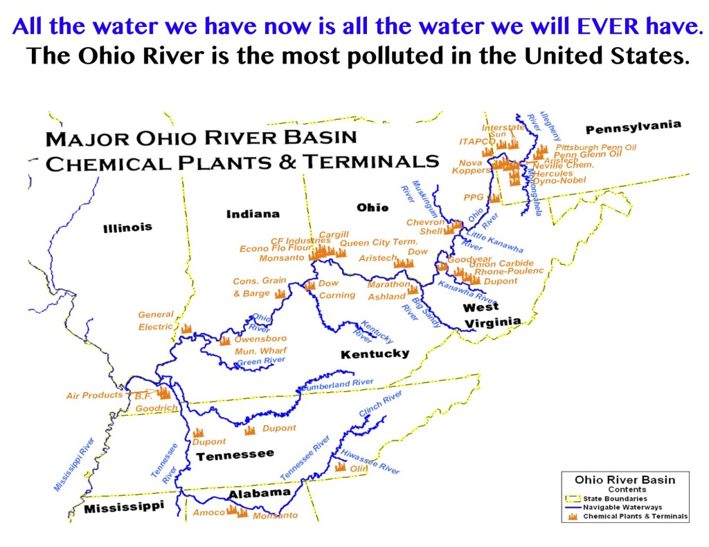 Ohio River On Map Of Us - United States Map